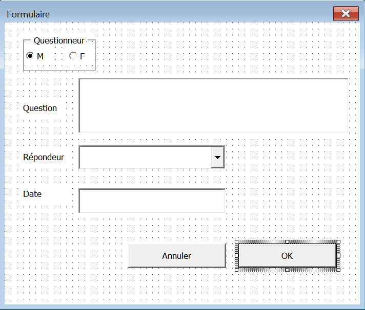 Un Userform ? Trop facile